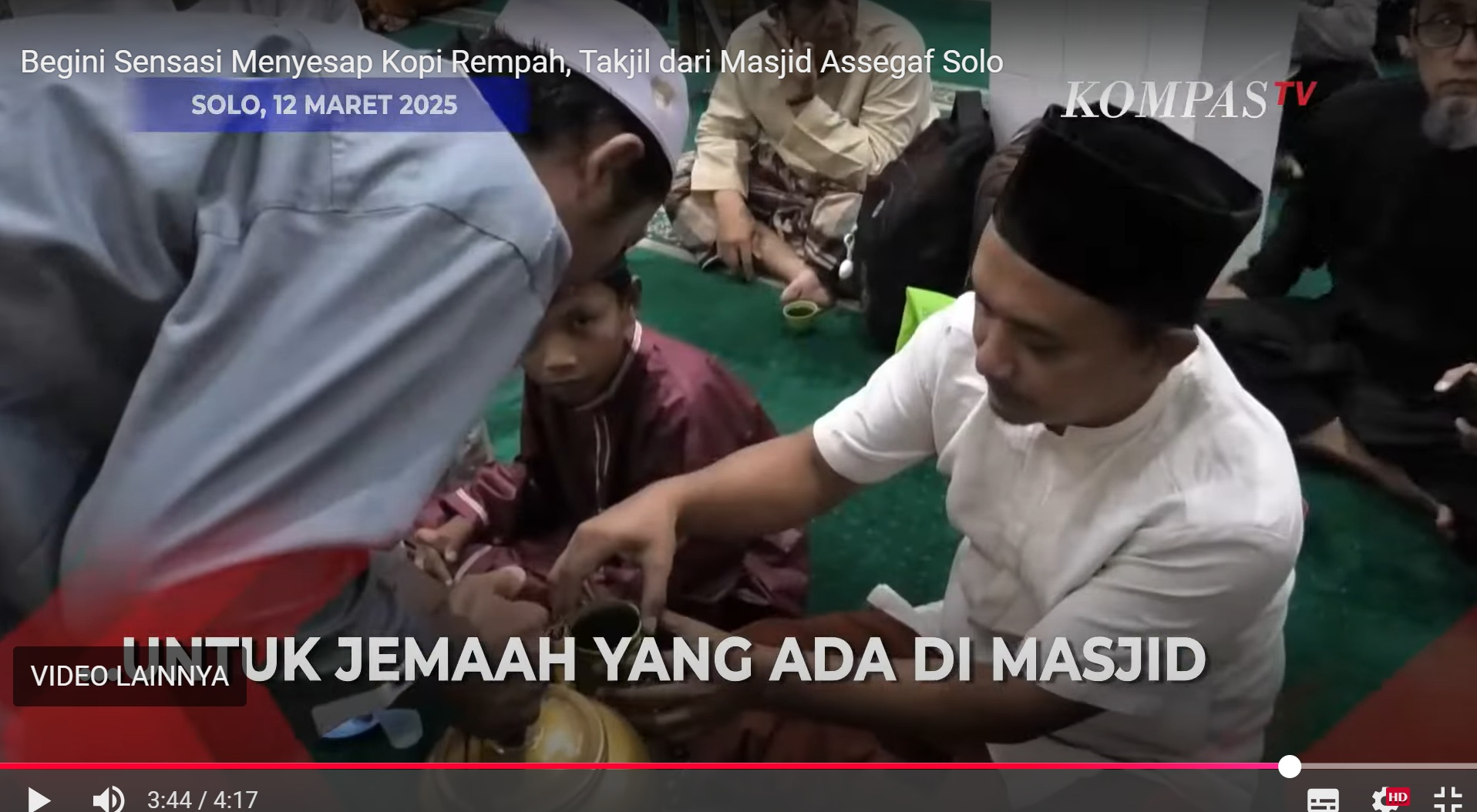Nikmatnya Kopi Rempah Khas Arab, Takjil Legendaris Khas Masjid Jami ...