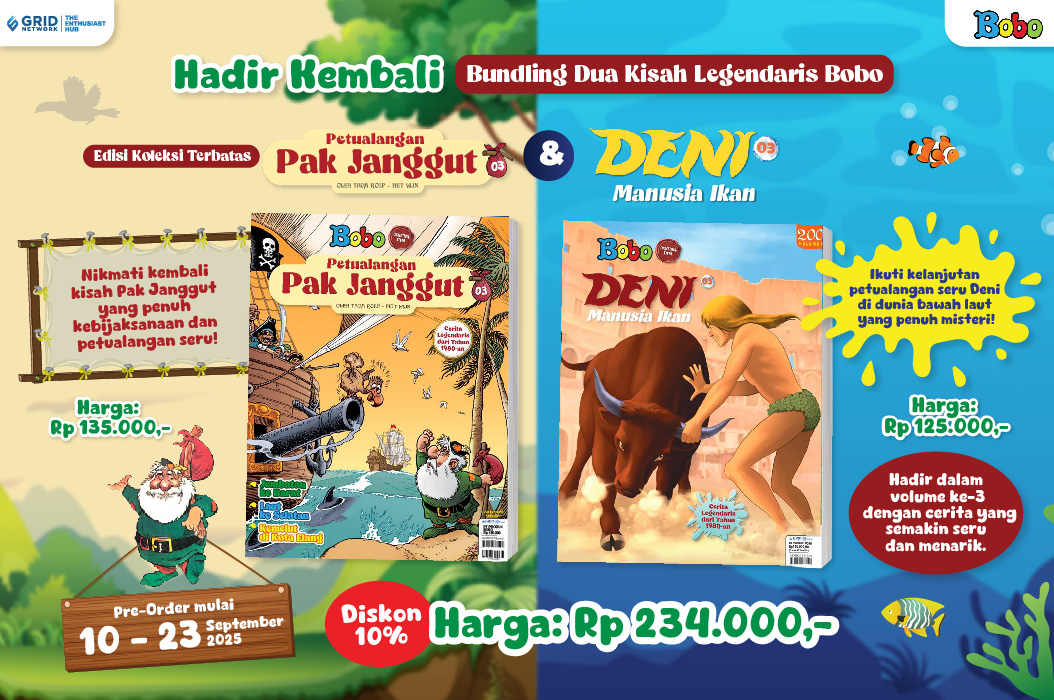 Pre-Order Koleksi Pak Janggut & Deni Manusia Ikan Vol. 3 Resmi Dibuka ...