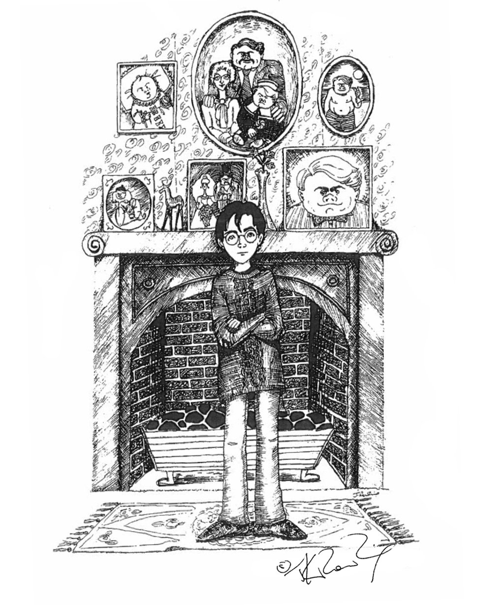5 Gambar Sketsa Asli Cerita Harry Potter Buatan J.K. Rowling yang Semua ...