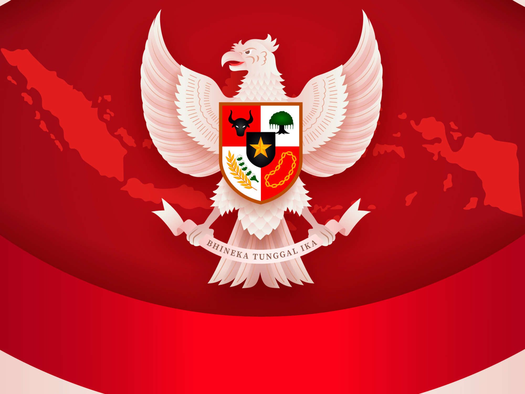 Rantai Pancasila Logo Lambang Negara Indonesia Adalah Garuda Pancasila