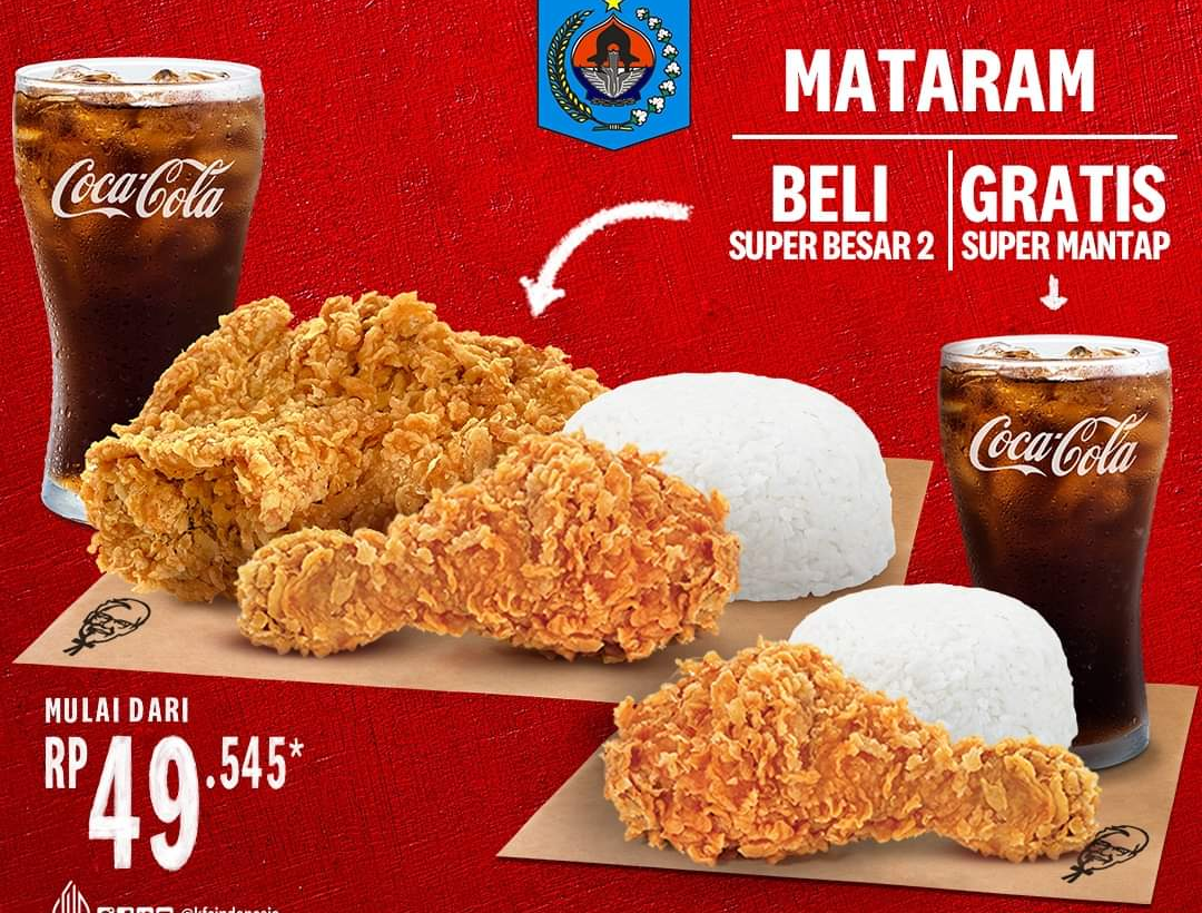 Promo KFC Hari Ini, Belanja Menu Super Besar 2 Gratis Super Mantap ...