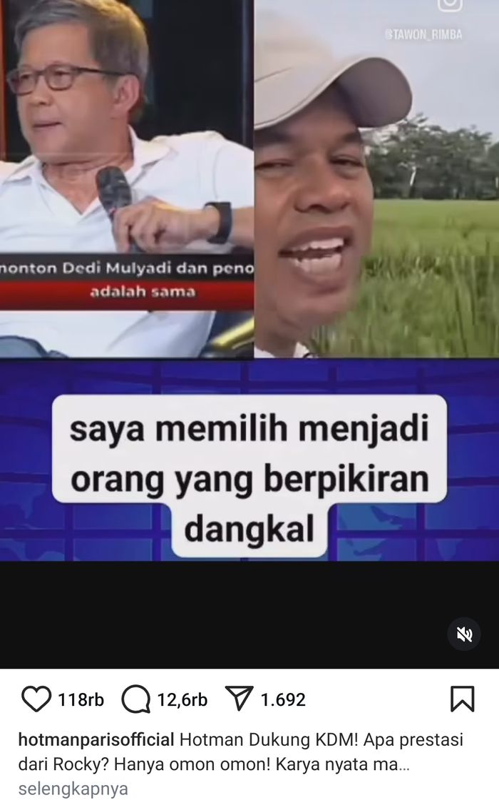 Skakmat! Hotman Paris Sindir Pedas Rocky Gerung yang Kritik Kebijakan Dedi Mulyadi soal Barak ...