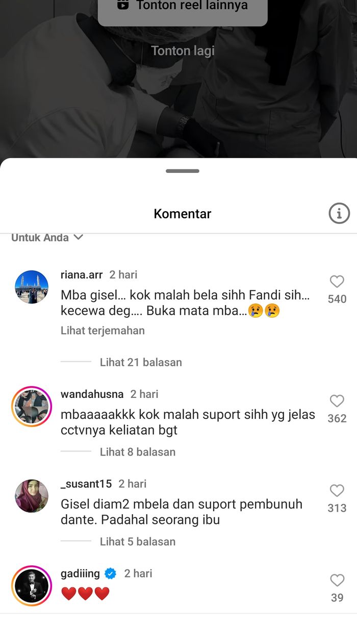 Diduga Bela Kekasih Tamara Tyasmara di Kasus Kematian Dante, Gisella Anastasia Digeruduk Netizen ...
