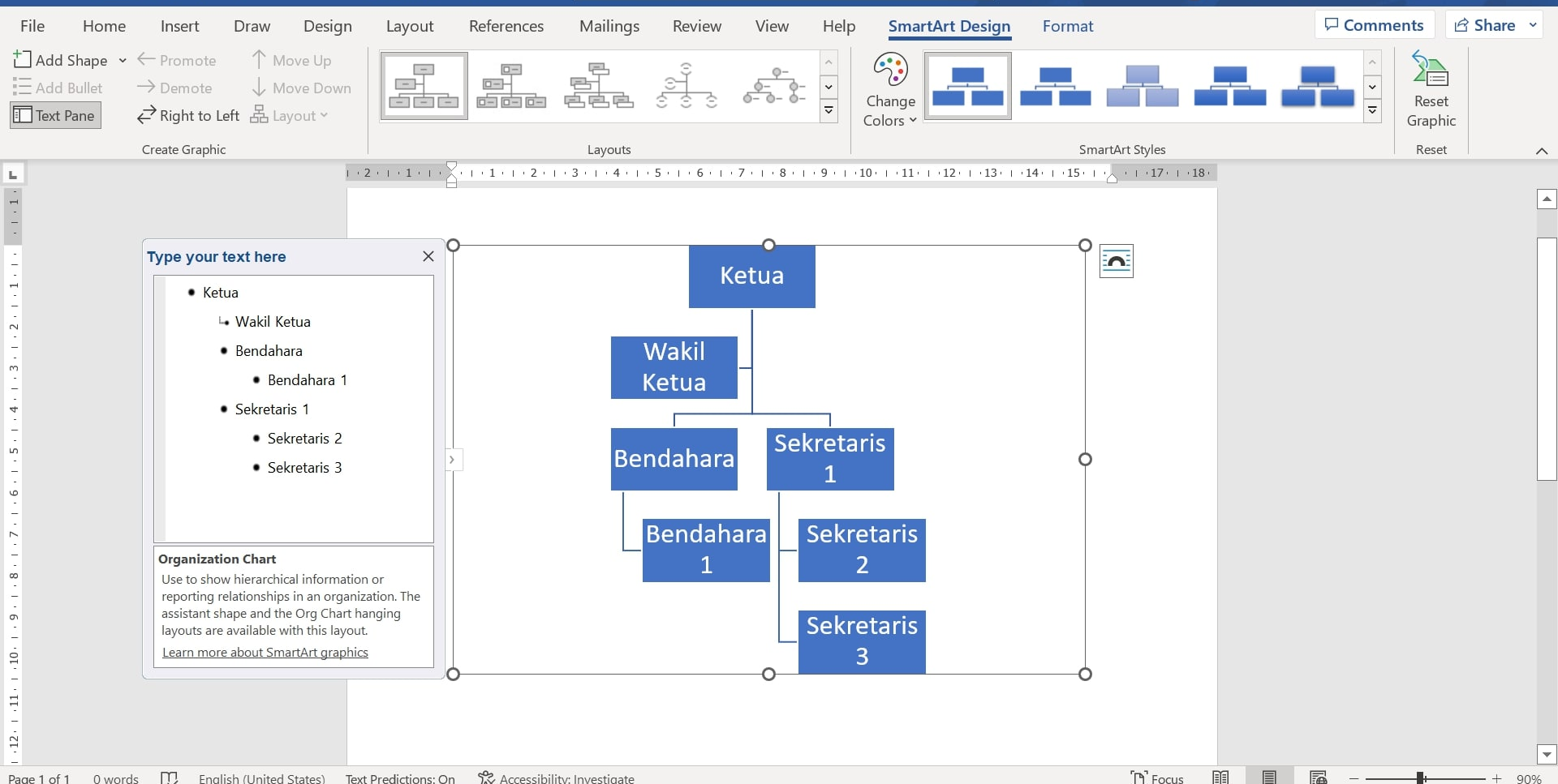 Cara Bikin Bagan Organisasi di Microsoft Word, Mudah dan Praktis!