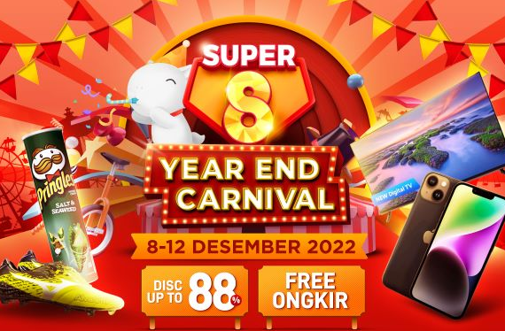 Promo JD.ID Super8 Year-End Carnival, Belanja Akhir Tahun Super Hemat
