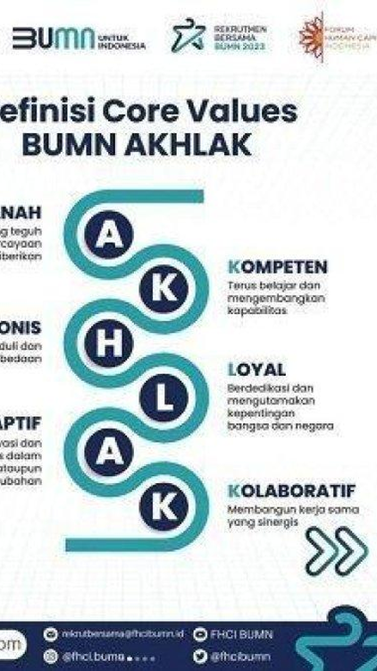 Bank Soal BUMN 2023, Ini Contoh Soal Core Values atau AKHLAK, Lengkap dengan Kunci Jawaban